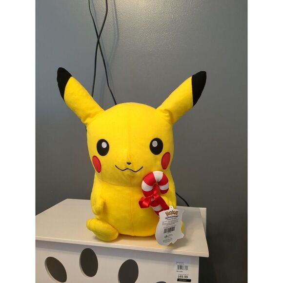 GAP Factory | Toys | Pokemon Pikachu Candy Cane Christmas Holiday Plush ...
